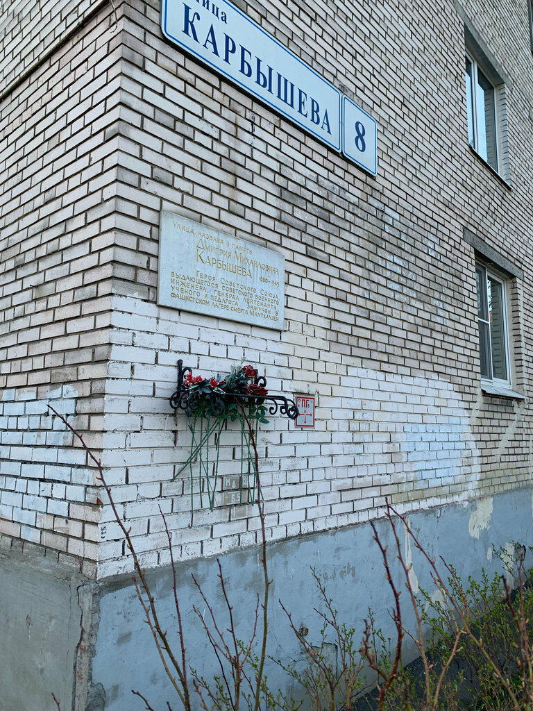 Anıt levhası, anıt taş Генералу Д.М. Карбышеву, Saint‑Petersburg, foto
