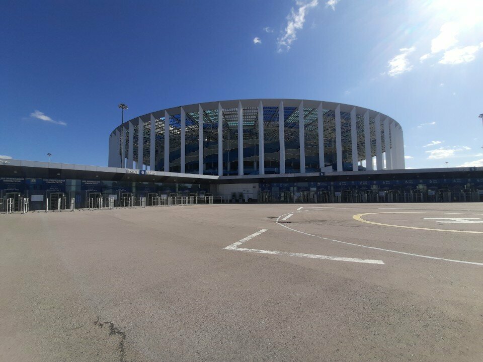 Geçiş noktaları, güvenlik kontrol alanı Gate 3, Nijni Novgorod, foto