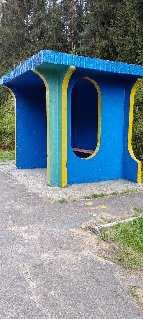 Toplu taşıma durağı Public transport stop, Mogiliovskaya oblastı, foto
