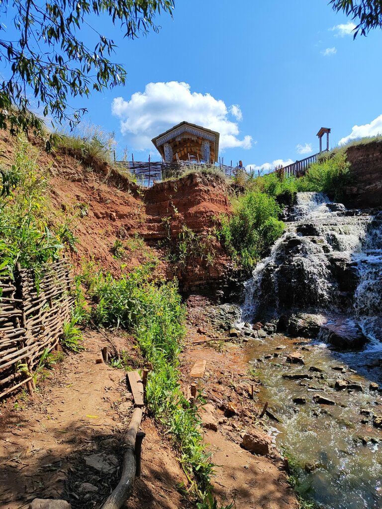 Şelale Tokmaklinsky Waterfall, Samarskaya oblastı, foto