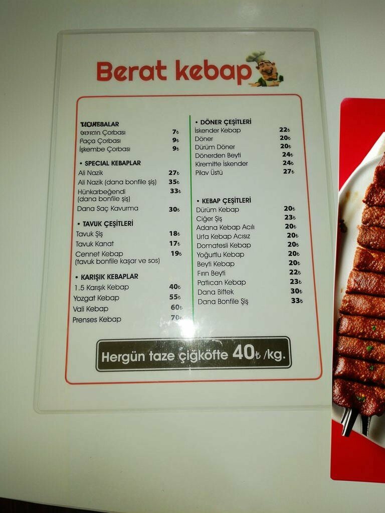 Fast food Berat Kebap Pide Salonu, Kütahya, foto