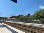 Carnolès (Provence-Alpes-Côte d'Azur, Alpes-Maritimes, Arrondissement de Nice, Roquebrune-Cap-Martin, Rue Claude Debussy), tren istasyonu