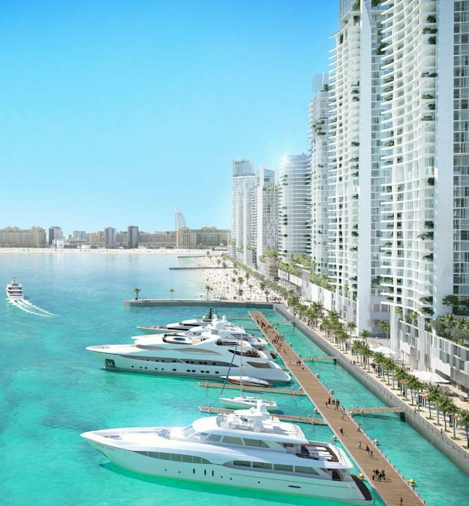 Konut blokları Beach Isle, Dubai, foto