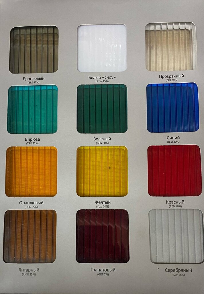 Sera ekipmanları Polycarbonate, Kolomna, foto