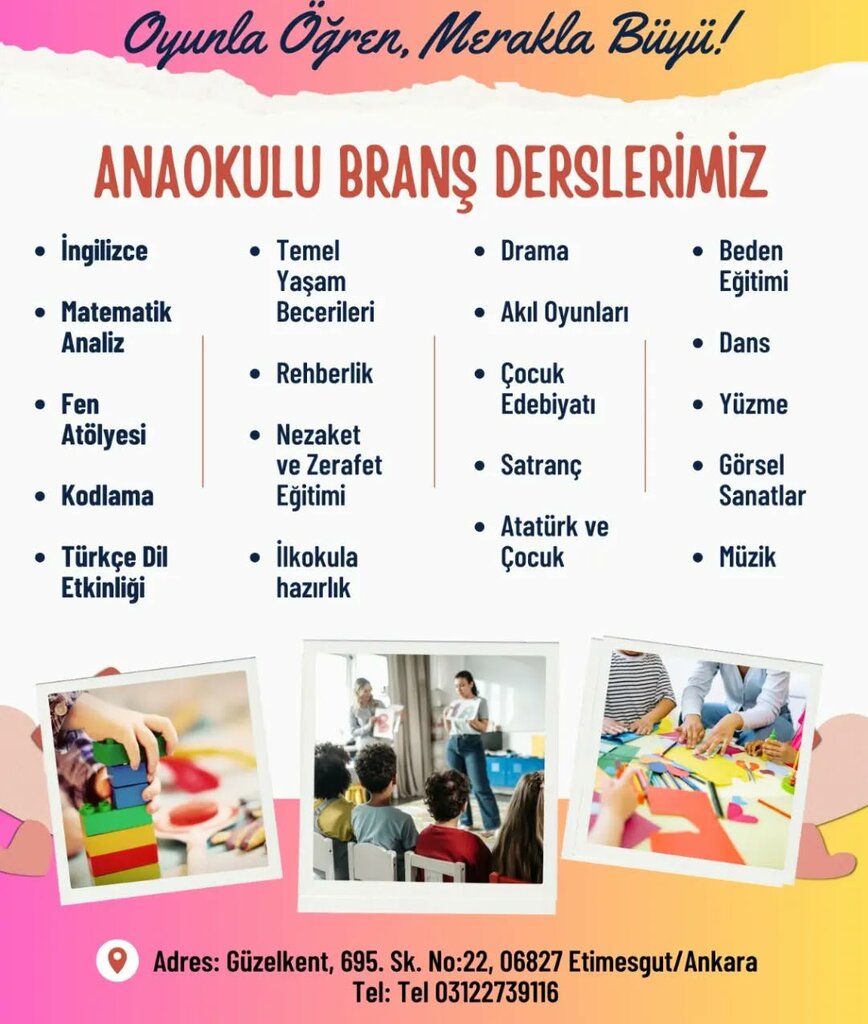 Anaokulları Meb Özel Özgüven Anaokulu, Ankara, foto