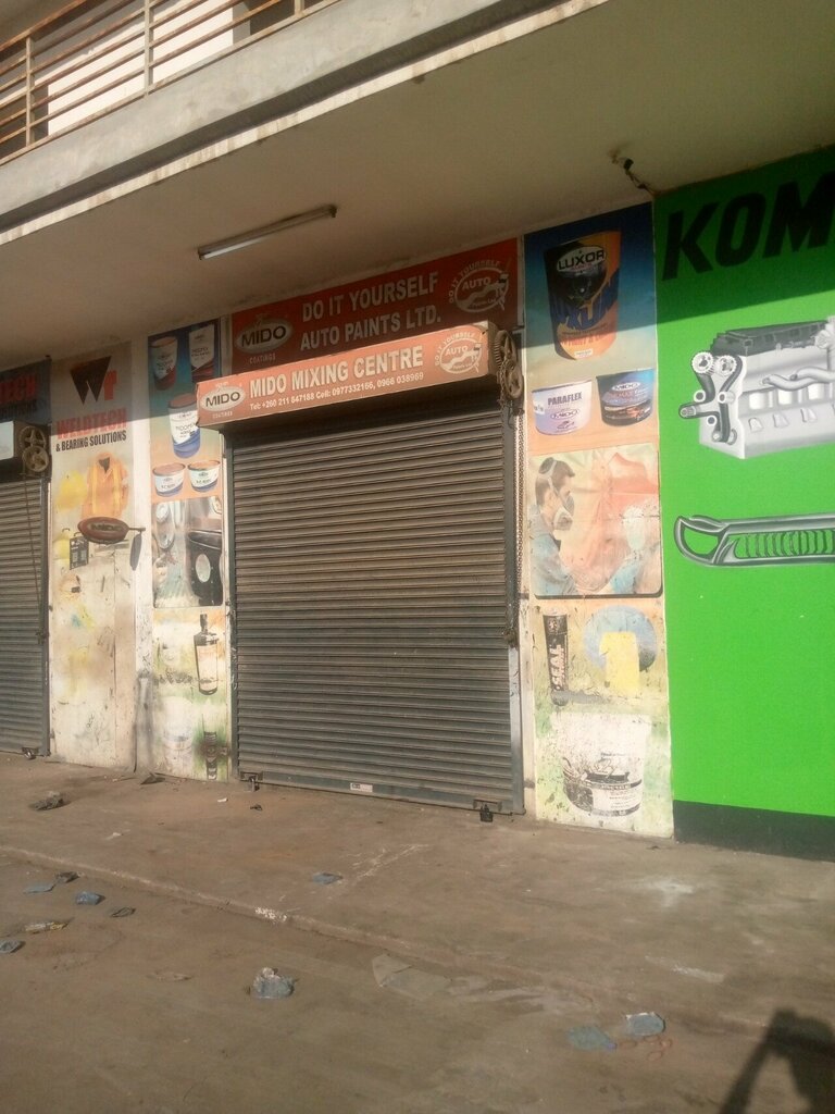 Yapı mağazası Mido Mixing Centre, Lusaka, foto