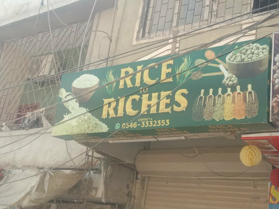 Un ve tahıllar Rice to riches, Karaçi, foto