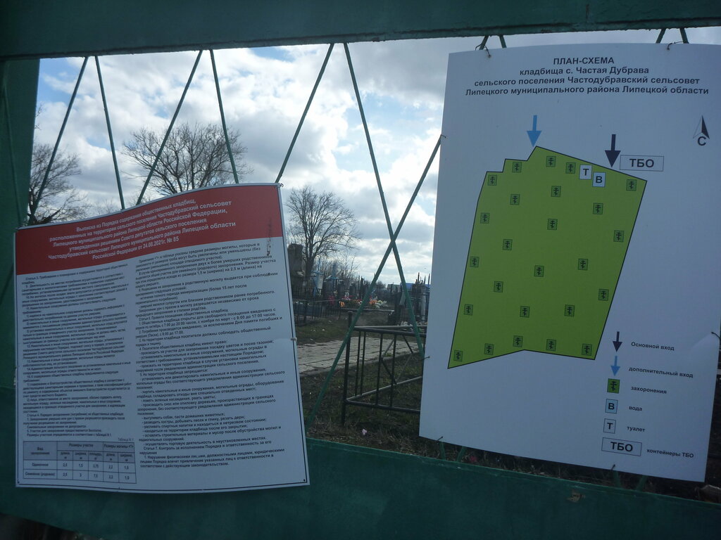 Mezarlıklar Частодубравское кладбище, Lipetskaya oblastı, foto