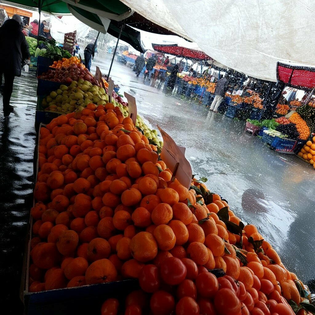 Gıda pazarı Belsin Semt Pazarı, Kayseri, foto