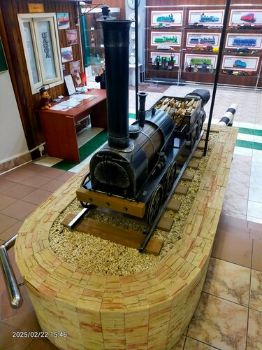 Müzeler ve sanat galerileri Krasnoyarsk Demiryolu Tarihi Müzesi, Abakan, foto