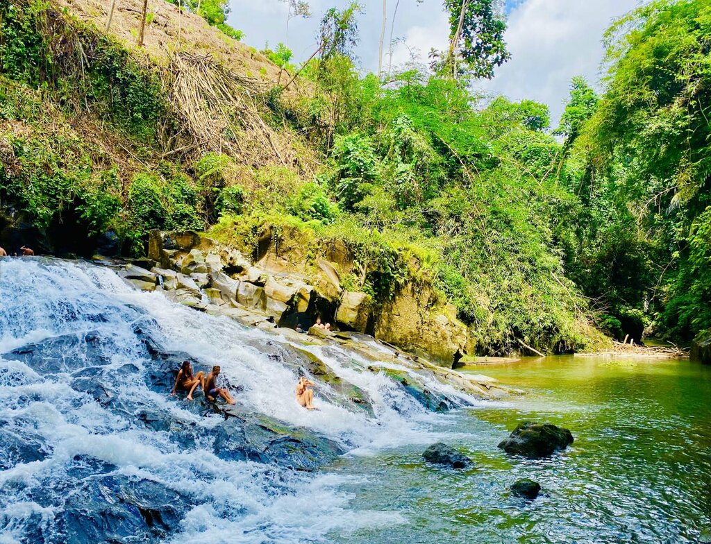 Şelale Goa Rang Reng Waterfall, Bali, foto