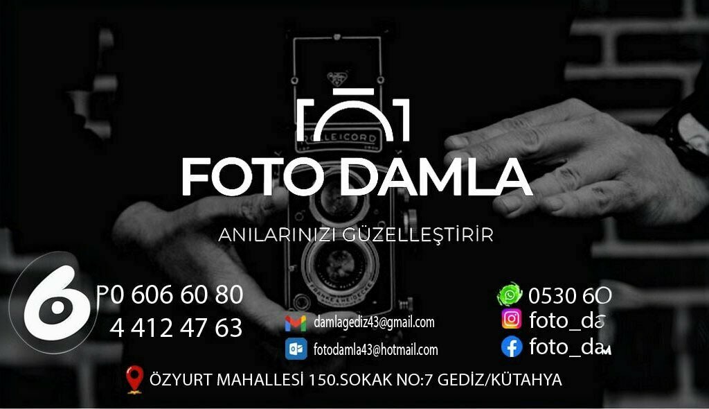 Profesyonel fotoğraf stüdyosu Foto Damla, Gediz, foto