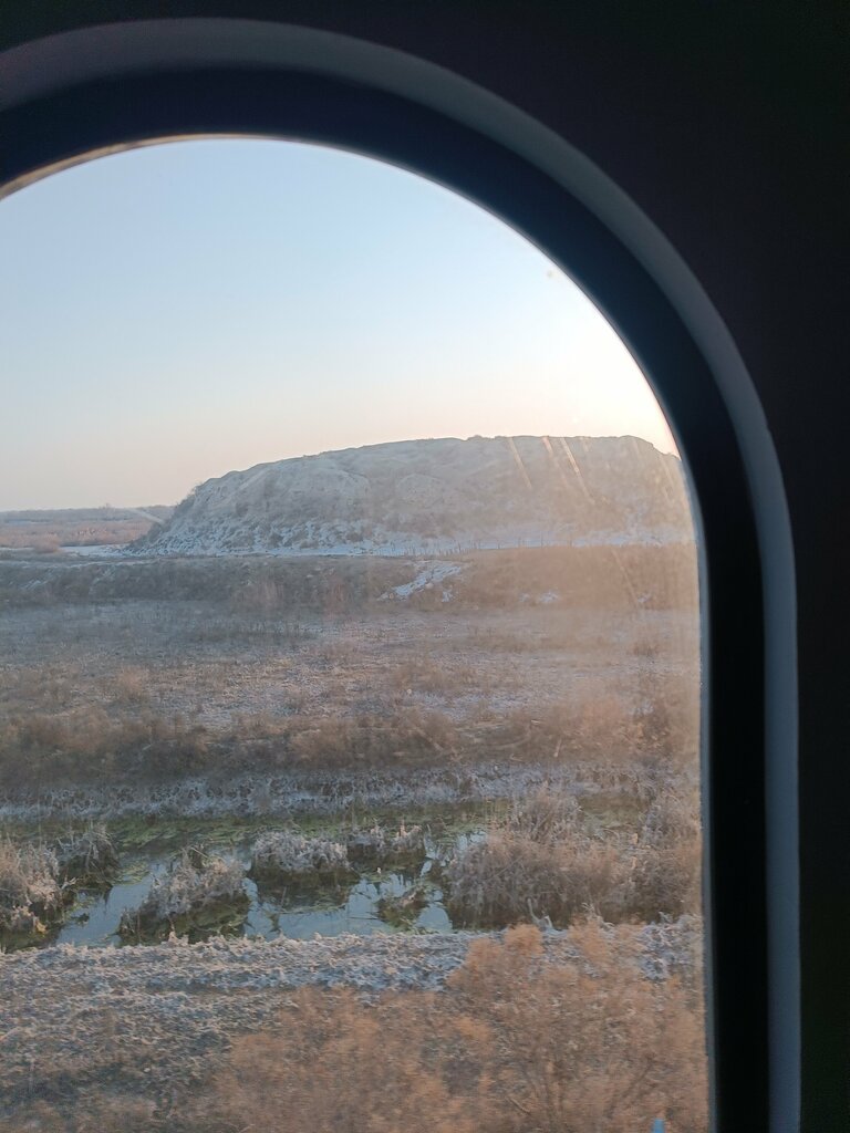 Dağ zirvesi Kurgan Plantepa, Buhara eyaleti, foto