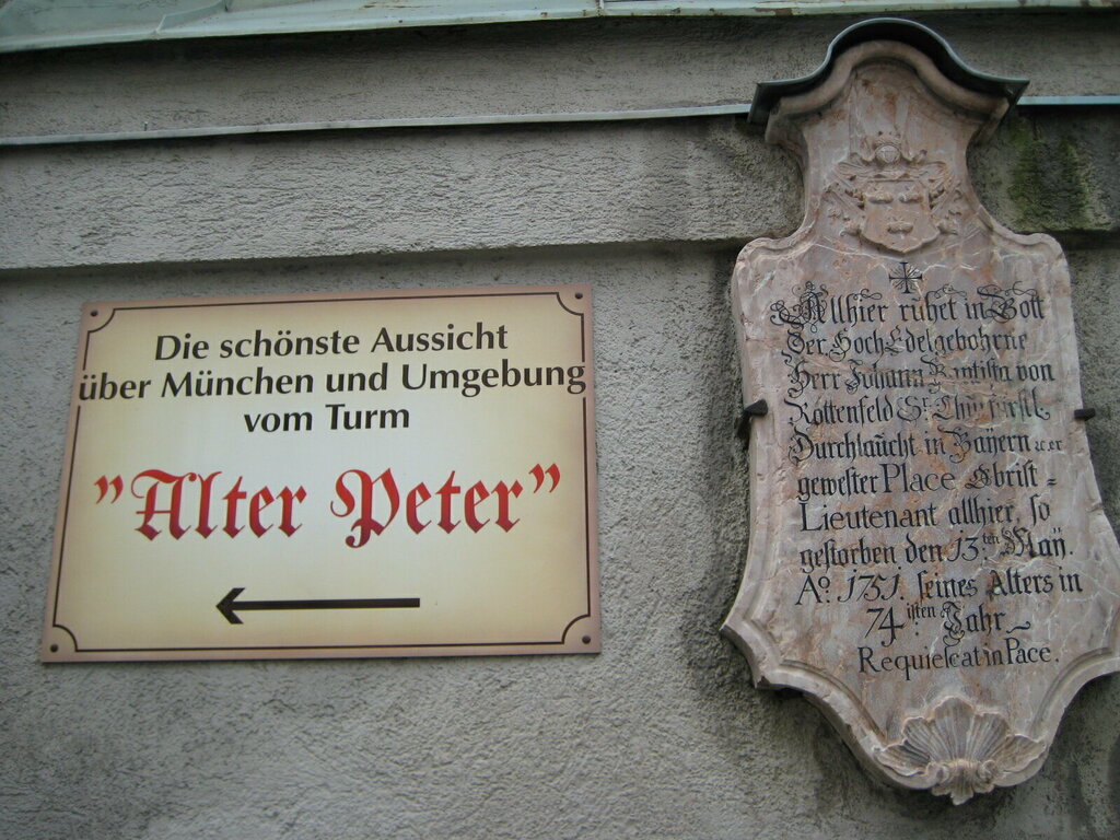 Seyir terası Turm Alter Peter, Münih, foto