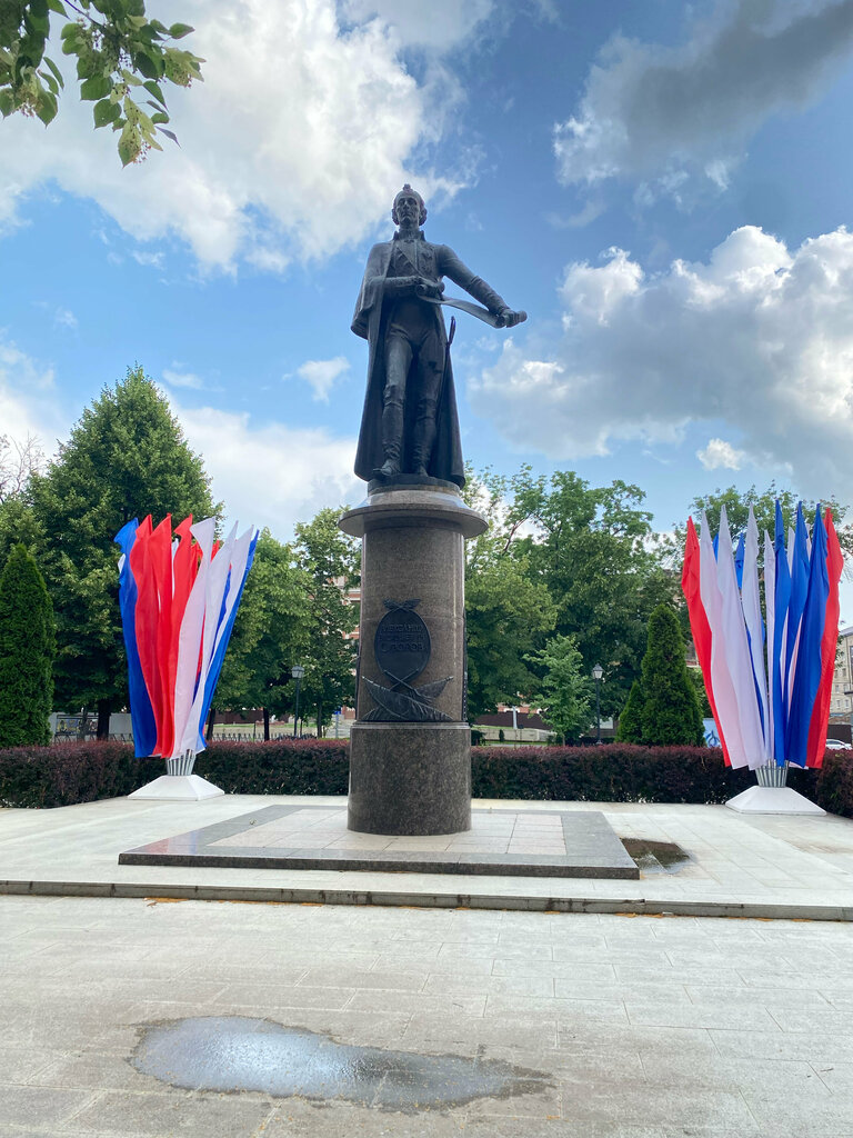 Anıt, heykel А.В. Суворов, Krasnodar, foto