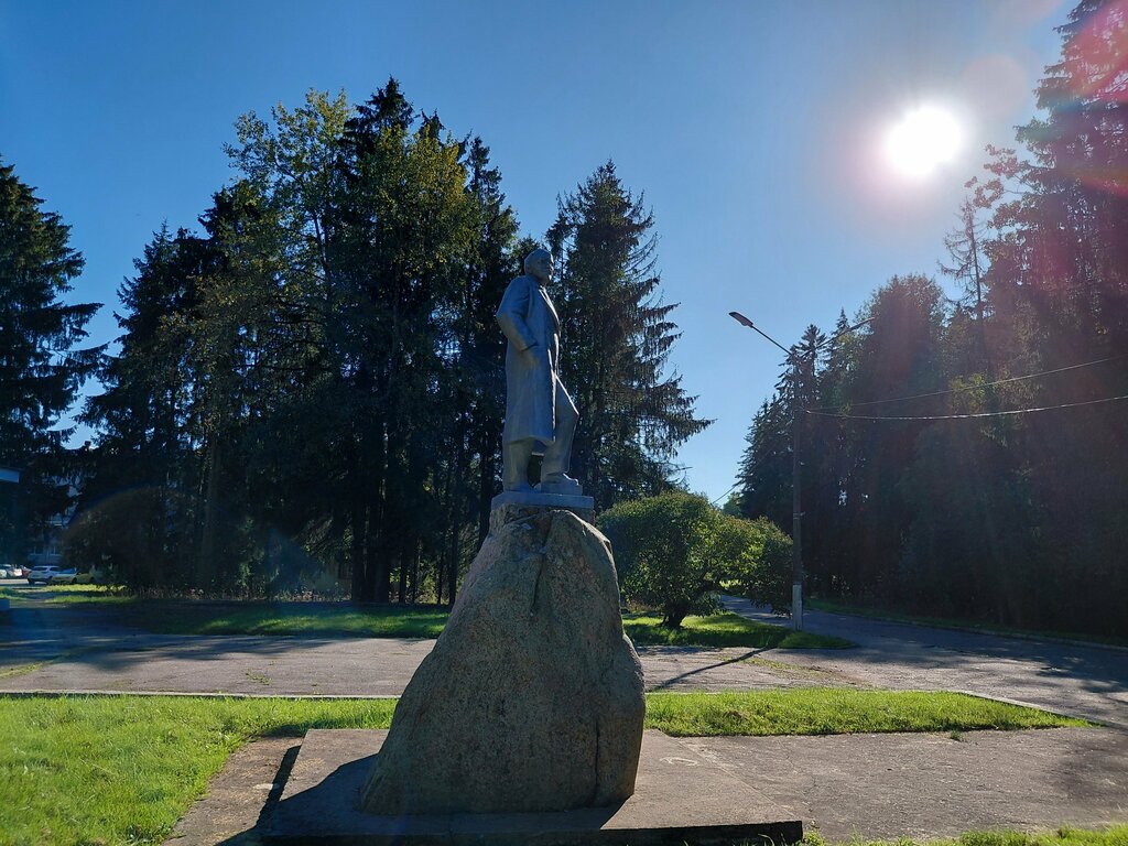 Anıt, heykel В.И. Ленин, Krasnoye Selo, foto