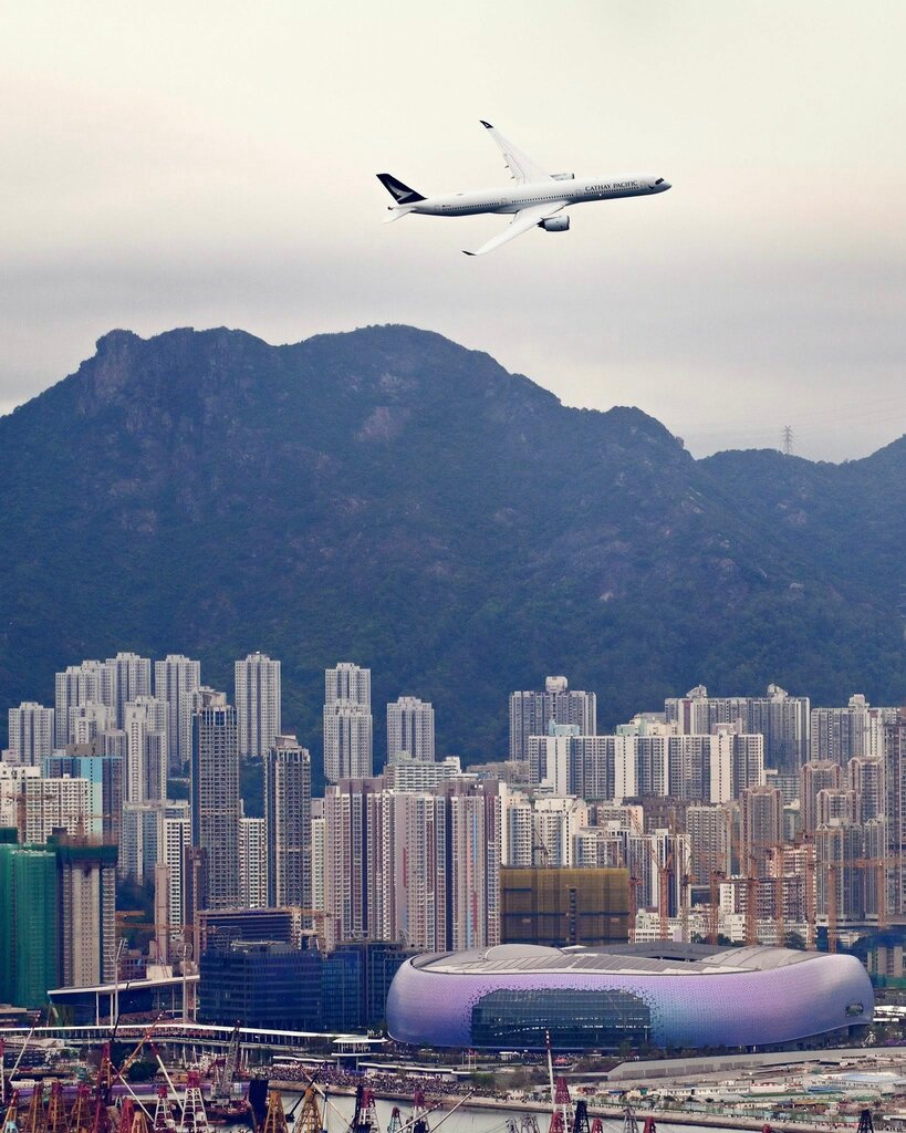 Dağ zirvesi Braemar Hill, Hong Kong, foto
