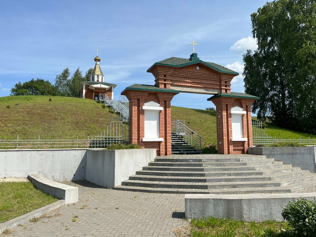 Anıt, heykel Ильинская гора. Отсюда начинались Белыничи, Bialynichy, foto