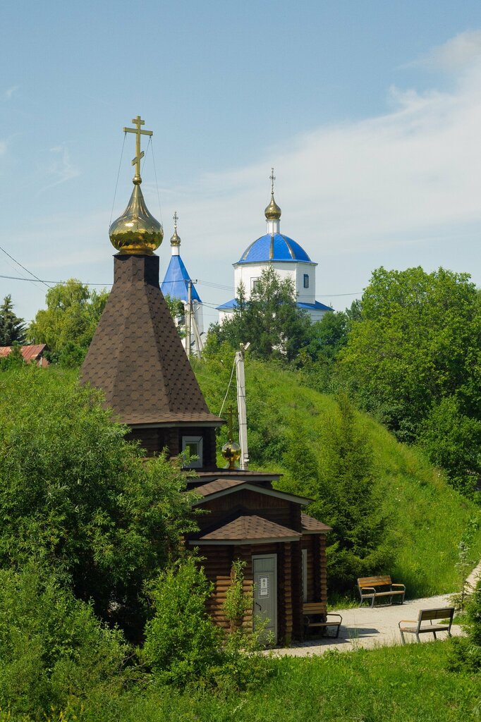 Şapel, haç anıtı Купальня, Tataristan, foto