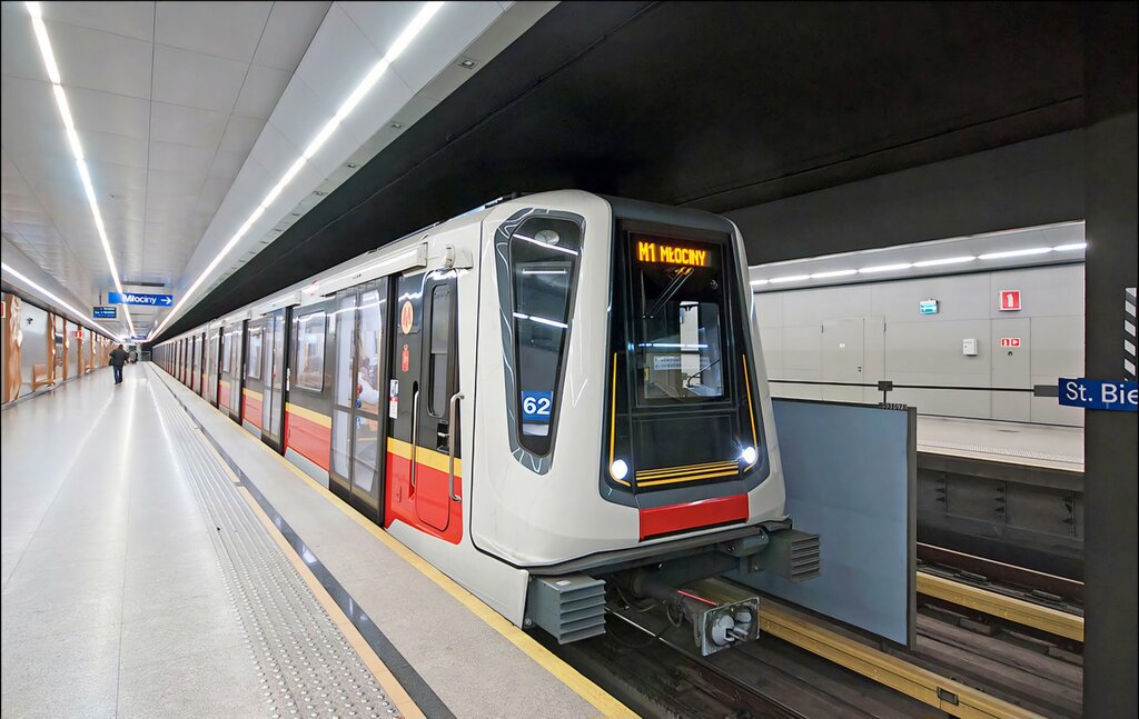 Metro istasyonu metro Stare Bielany‎, Varşova, foto