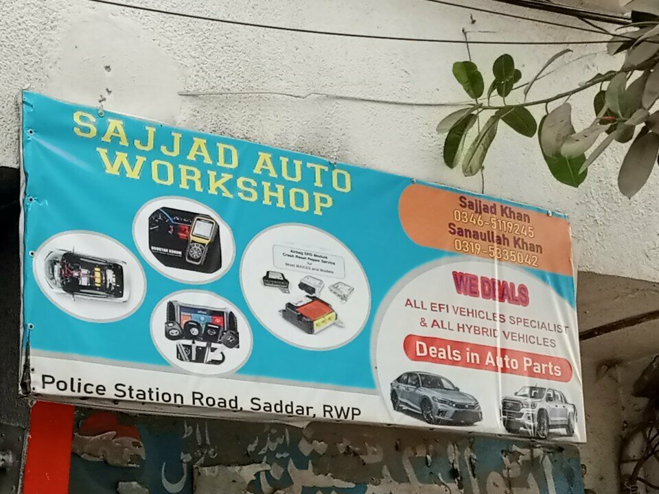Otomobil servisi Sajjad Auto Workshop, Rawalpindi, foto