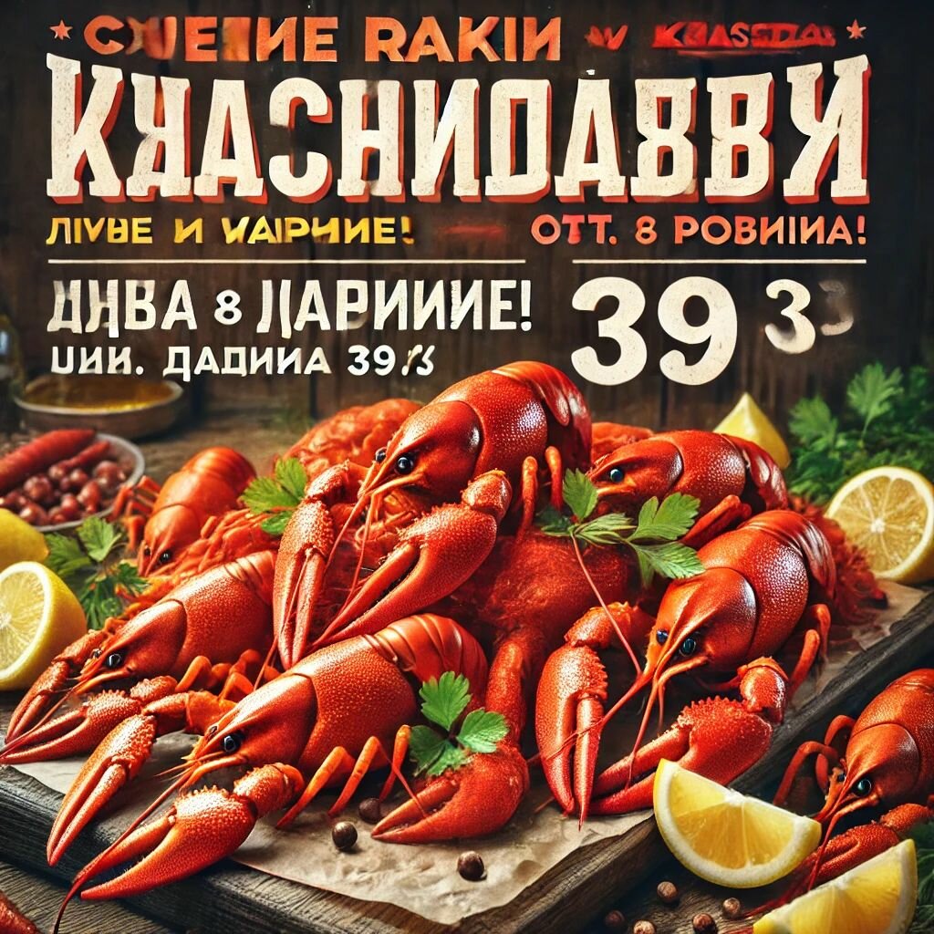 Balık ve deniz ürünleri Раки, Krasnodar, foto