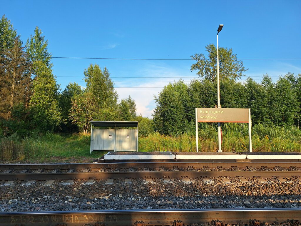 Tren istasyonu остановочный пункт Волоцкой, Vologodskaya oblastı, foto