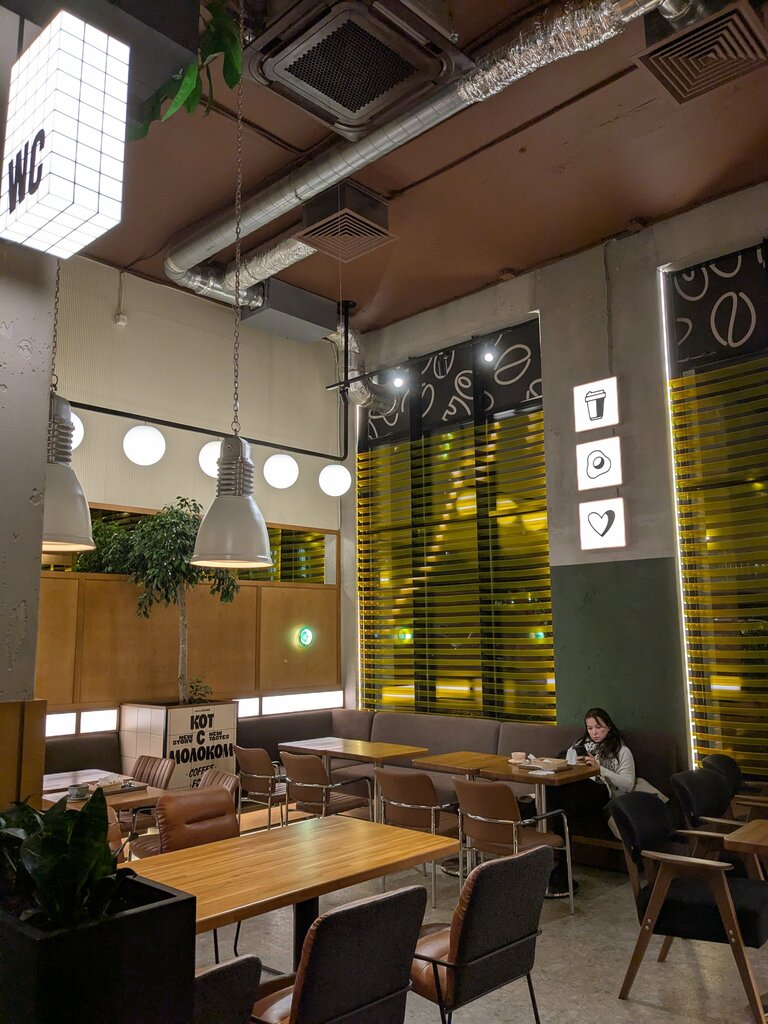 Kahve dükkanları Кот с молоком, Moskova, foto