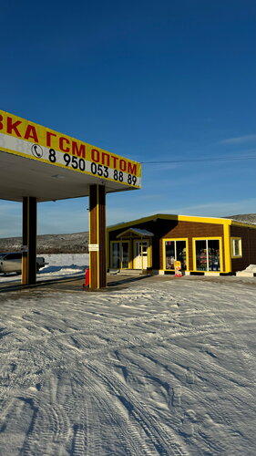 Benzin istasyonu АЗС Нефтепродукт, İrkutskaya oblastı, foto
