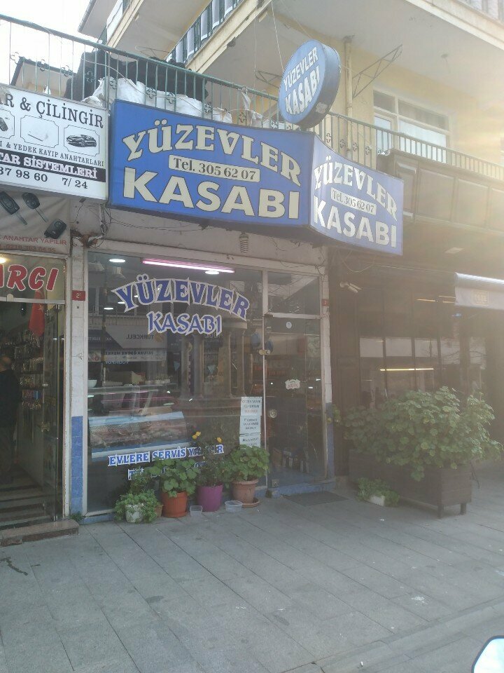 Kasap, şarküteri Yüzevler Kasabı, İstanbul, foto