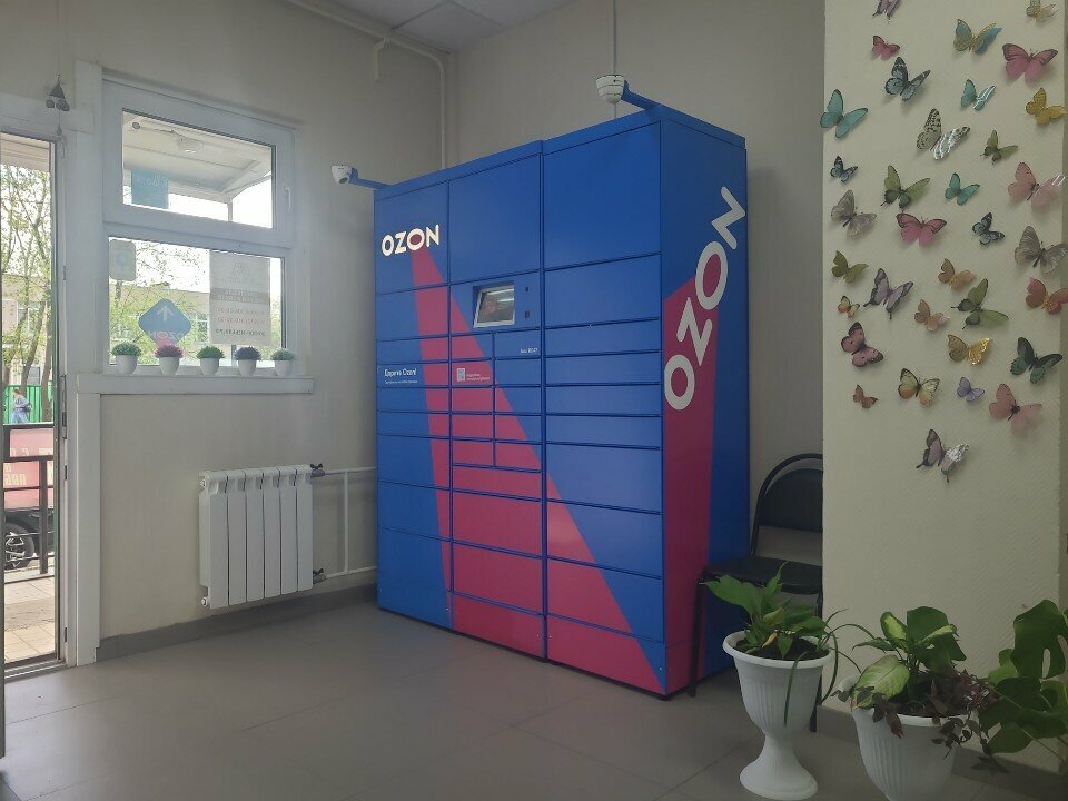 Parsel otomatı Ozon Box, Moskova, foto