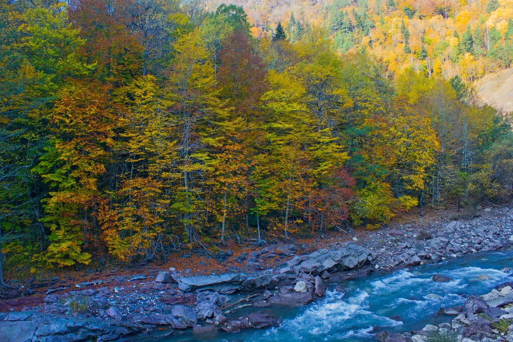 Şelale Порог Топорики, Adıge Cumhuriyeti, foto