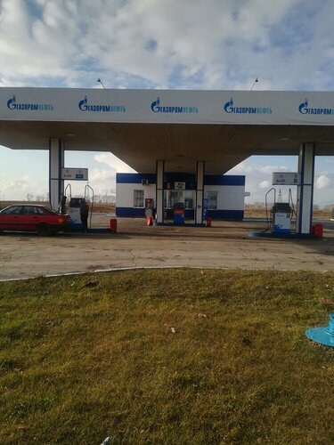 Benzin istasyonu Gazpromneft, Novosibirskaya oblastı, foto