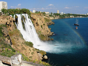 Aşağı Düden Şelalesi (Antalya, Muratpaşa, Düden Parkı), şelale  Antalya'dan