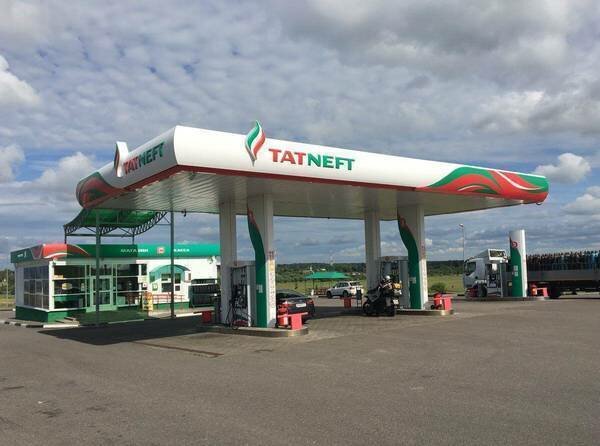 Benzin istasyonu Tatneft', Vitebskaya oblastı, foto