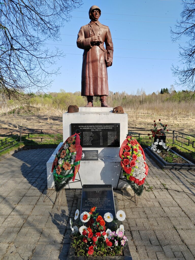 Anıt, heykel Братская могила бойцов 230-го запасного учебного стрелкового полка, Moskova ve Moskovskaya oblastı, foto