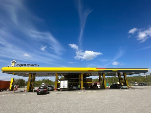 Benzin istasyonu Rosneft, Moskova ve Moskovskaya oblastı, foto
