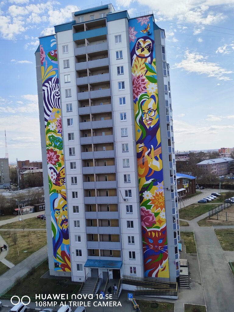 Sokak sanatı Егор Летов, Omsk, foto