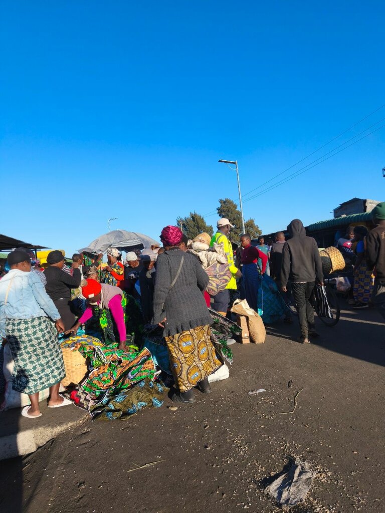 Gıda pazarı Soweto Market, Lusaka, foto