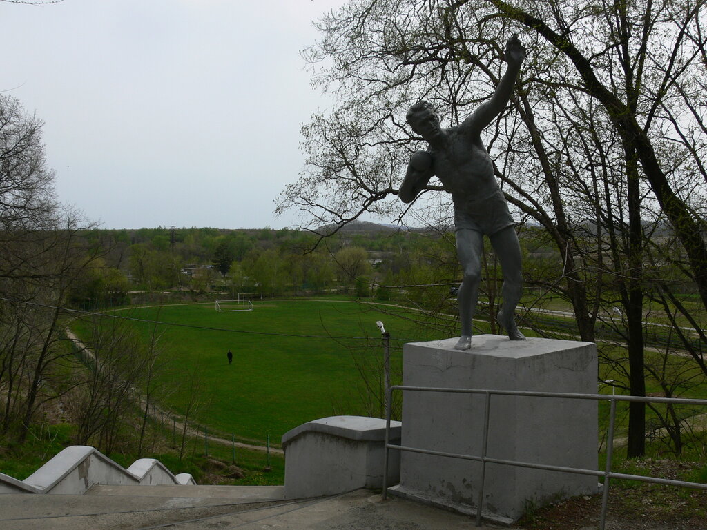 Park, sokak heykeli Атлет, Artem, foto