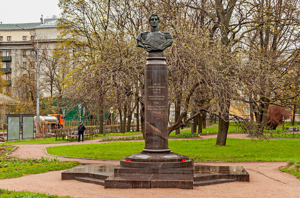 Anıt, heykel М.А. Милорадович, Saint‑Petersburg, foto