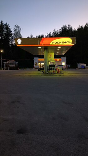 Benzin istasyonu Rosneft, Medvezhyegorsk, foto