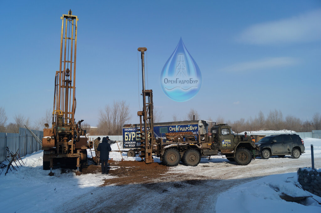 Sondaj çalışmaları Orengidrobur, Orenburgskaya oblastı, foto