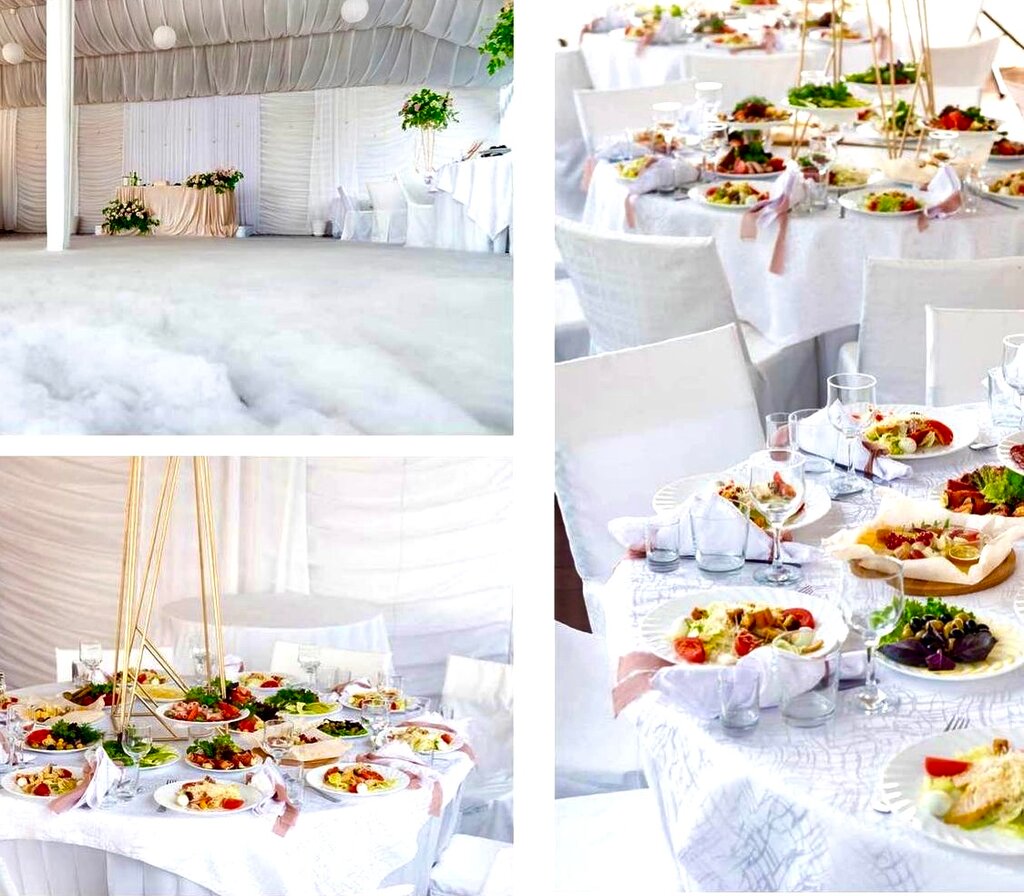 Düğün, toplantı salonu Santorini, Rostovskaya oblastı, foto