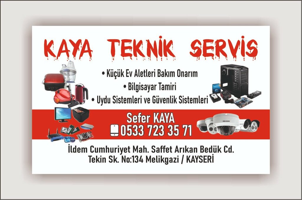 Beyaz eşya servisleri İldem küçük ev aletleri servisi bilgisayar servisi uydu sistemleri, Kayseri, foto