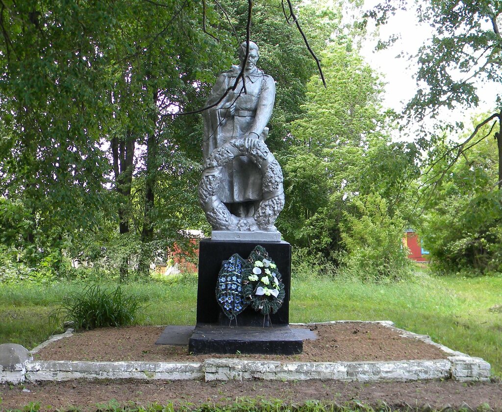 Anıt, heykel Вечная слава павшим в Великой Отечественной войне, Mogiliovskaya oblastı, foto