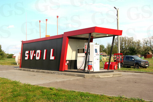 Benzin istasyonu Sv-oil, Rostovskaya oblastı, foto