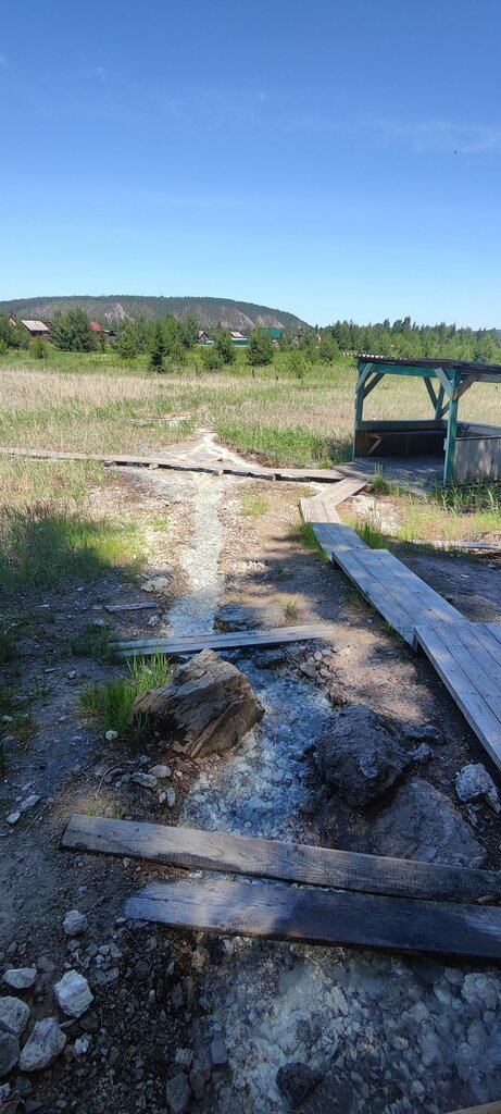 Pınar, çay Spring, stream, İrkutskaya oblastı, foto