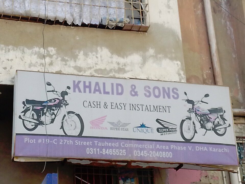 Motosiklet satışı Khalid & Sons, Karaçi, foto