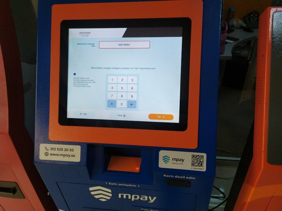 Ödeme terminali Mpay, Bakü, foto